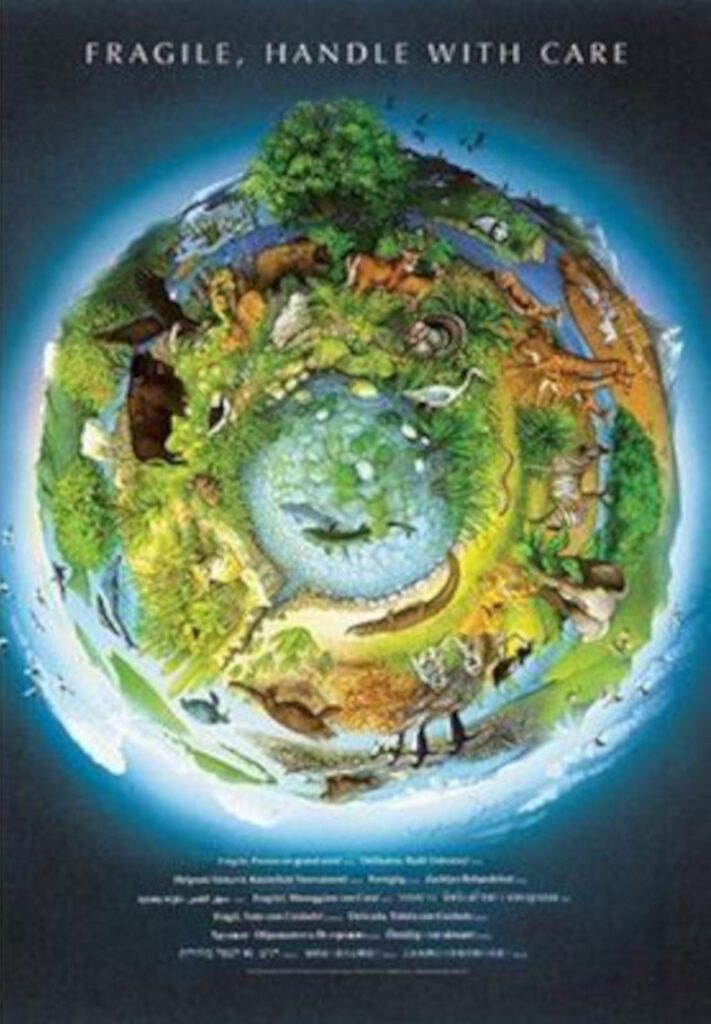 Fragile Earth, Poster von Safari Ltd. – Urzeitshop