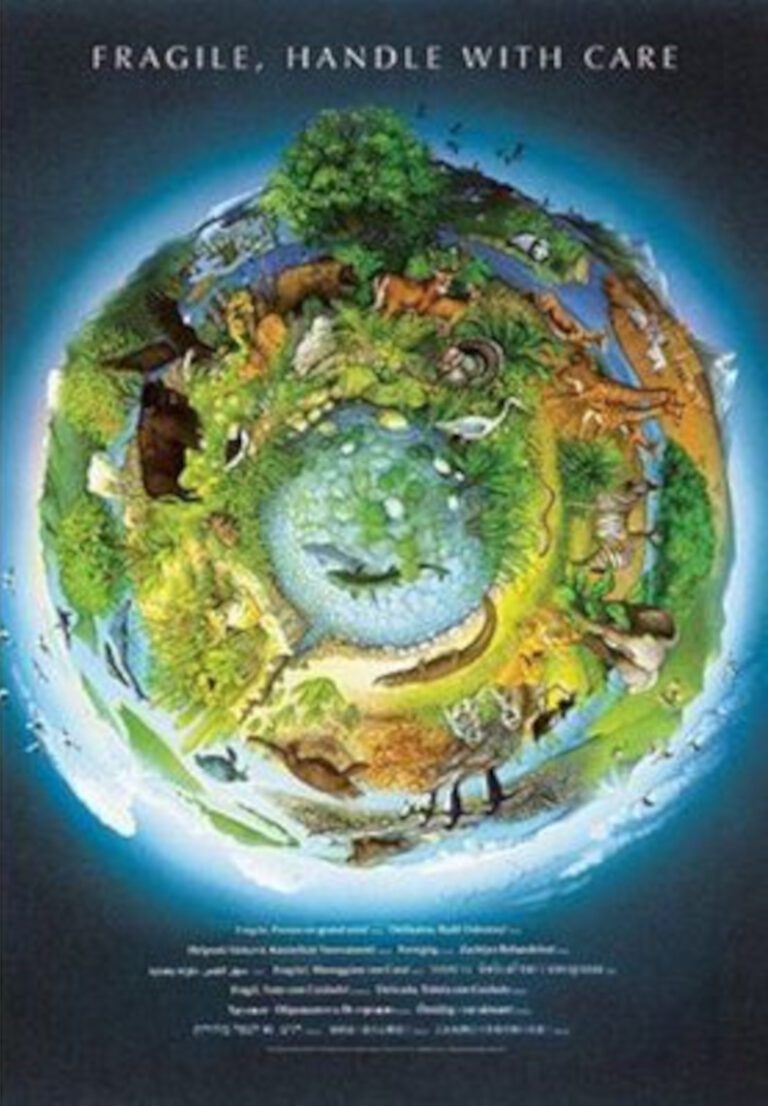 Fragile Earth, Poster von Safari Ltd. – Urzeitshop